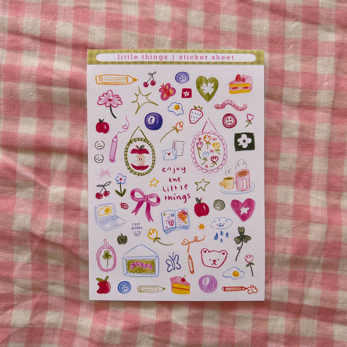 little things sticker sheet – eggsdoodz